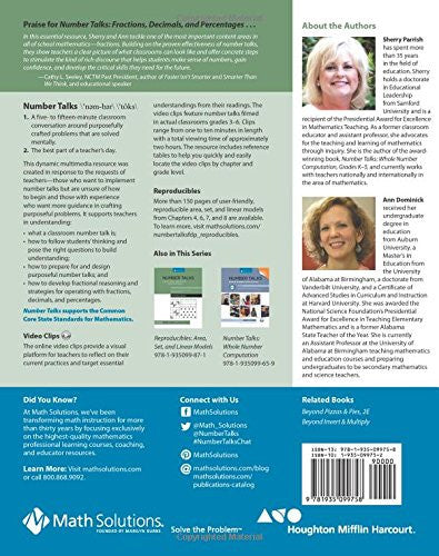 Number Talks: Fractions, Decimals, and Percentages: A Multimedia Profe ...